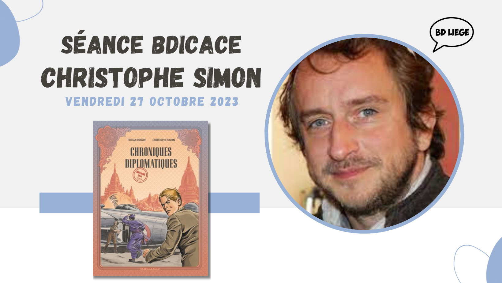 Séances BDicaces: Christophe Simon | BD Liège